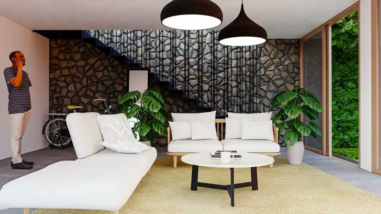 ArtStation - Simple Living Area | ArchViz Interior