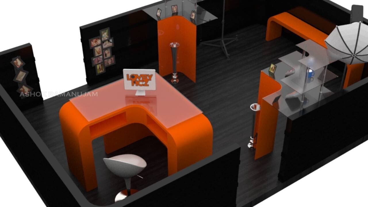 ArtStation - Shopping Mall 3D Counter Renders