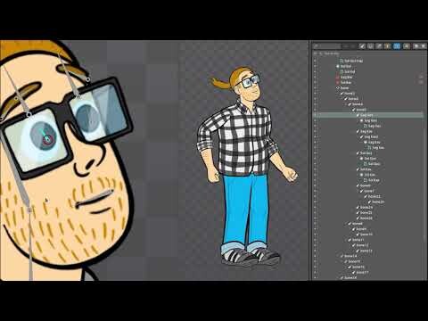 ArtStation - Spine Rig, Orhan cartoon charactrer