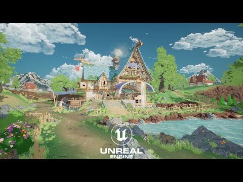 ArtStation - Stylized RiverSide House