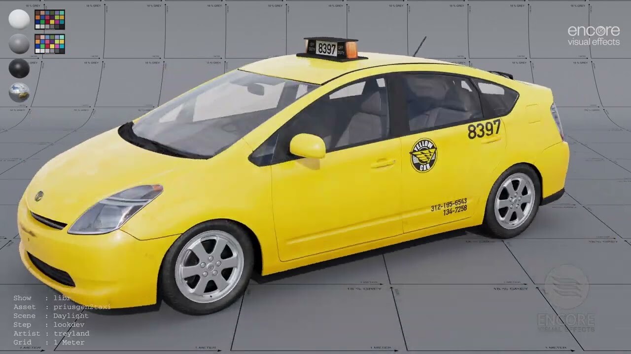 ArtStation - Prius Taxi Cab