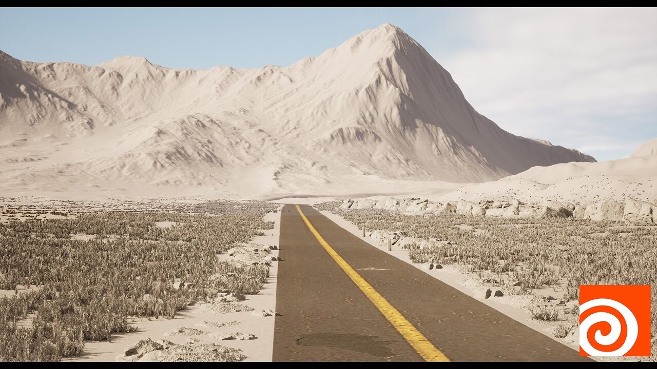 ArtStation - Procedural road network generation with pathfinding for a large rural terrain ...