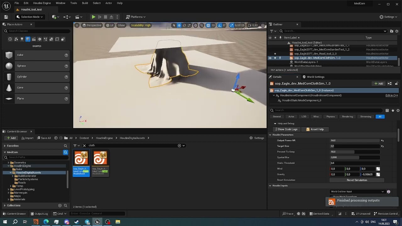 ArtStation - MedCom Enviroment cloth creation.