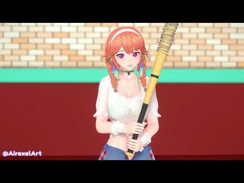 ArtStation - Takanashi Kiara baseball bat animation & renders