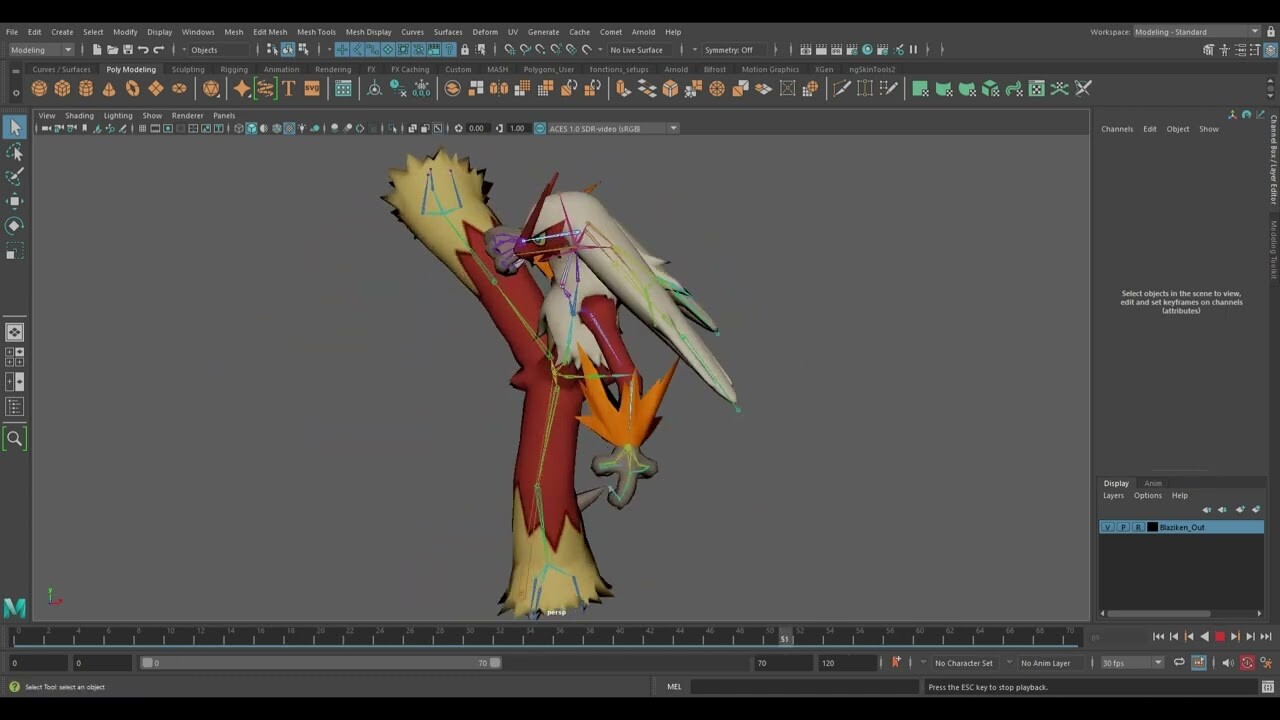 ArtStation - Rig Demo - Blaziken