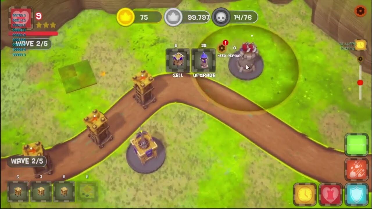 ArtStation - 3D tower🎯 defense mobile 📱 game