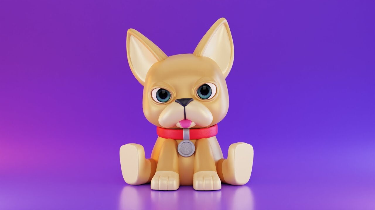 ArtStation - Puppy animation in blender