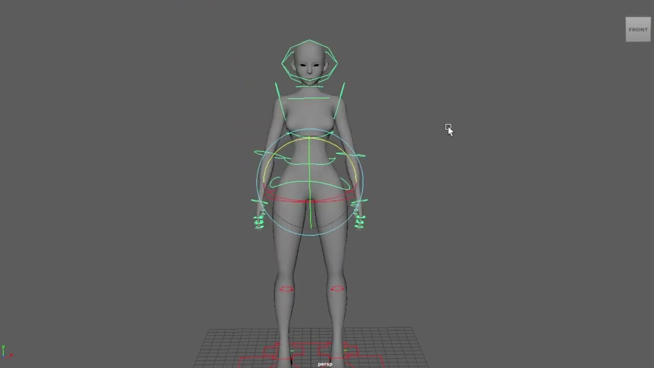 ArtStation - Full Female body rig
