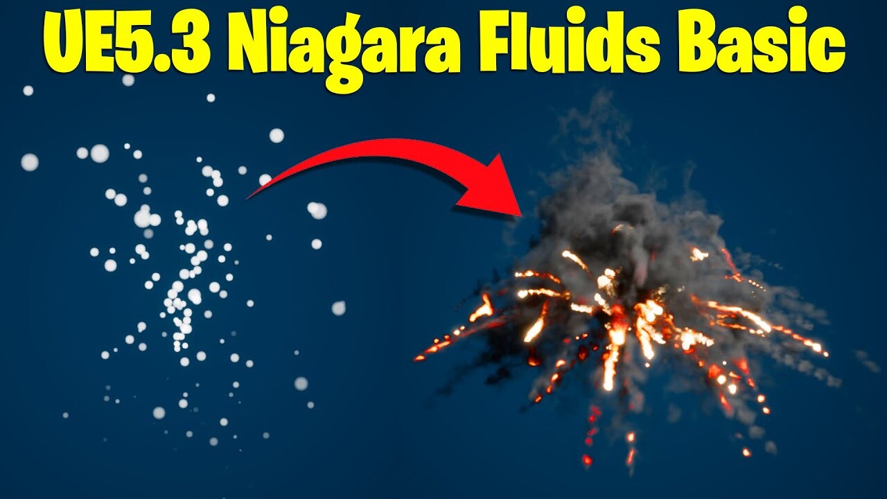 ArtStation - Basics of Fluids in UE5.3 Niagara Tutorial #1 | Download Files