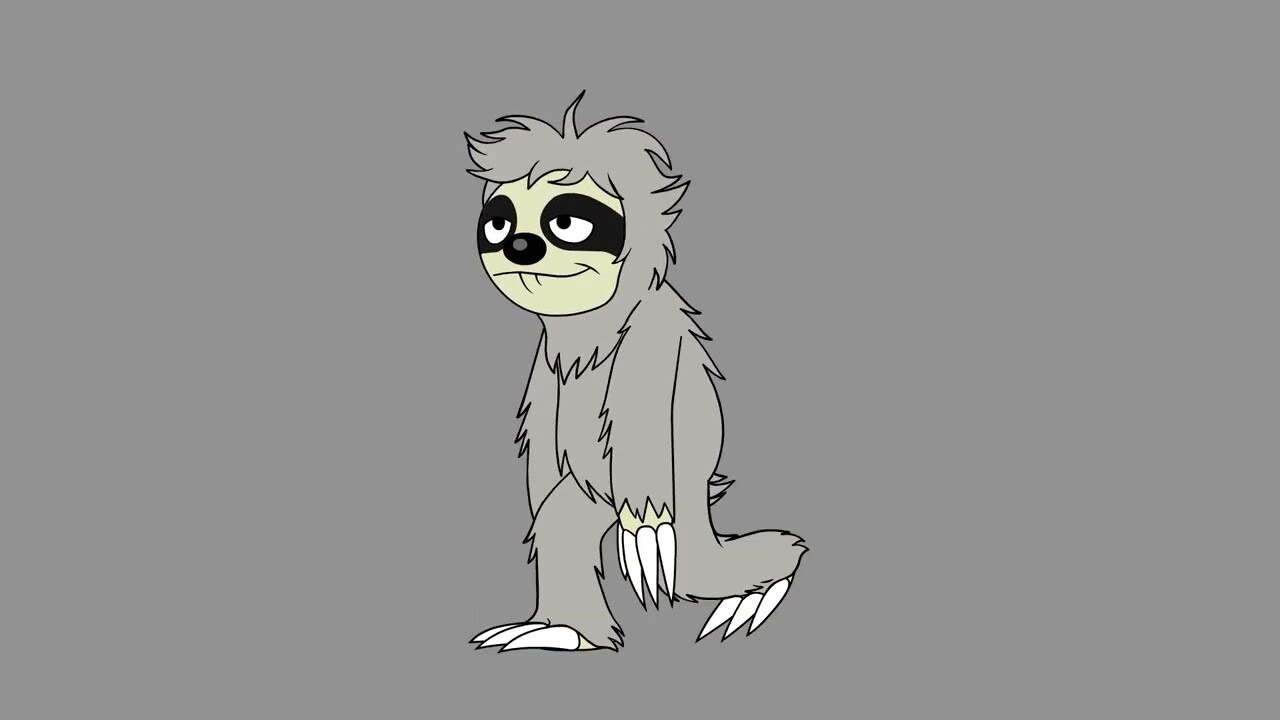 ArtStation - Doze the Sloth - Walk and sleep cycles