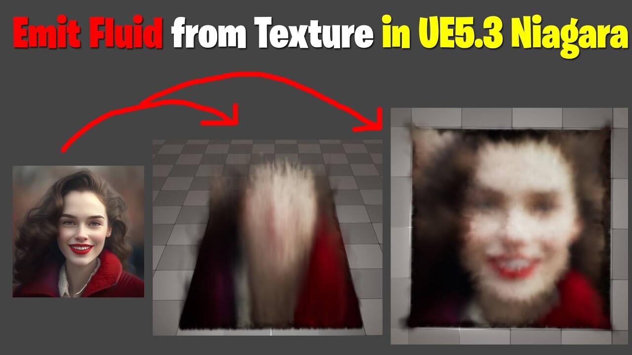 ArtStation - Emit Fluid from Texture in UE5.3 Niagara Tutorial ...