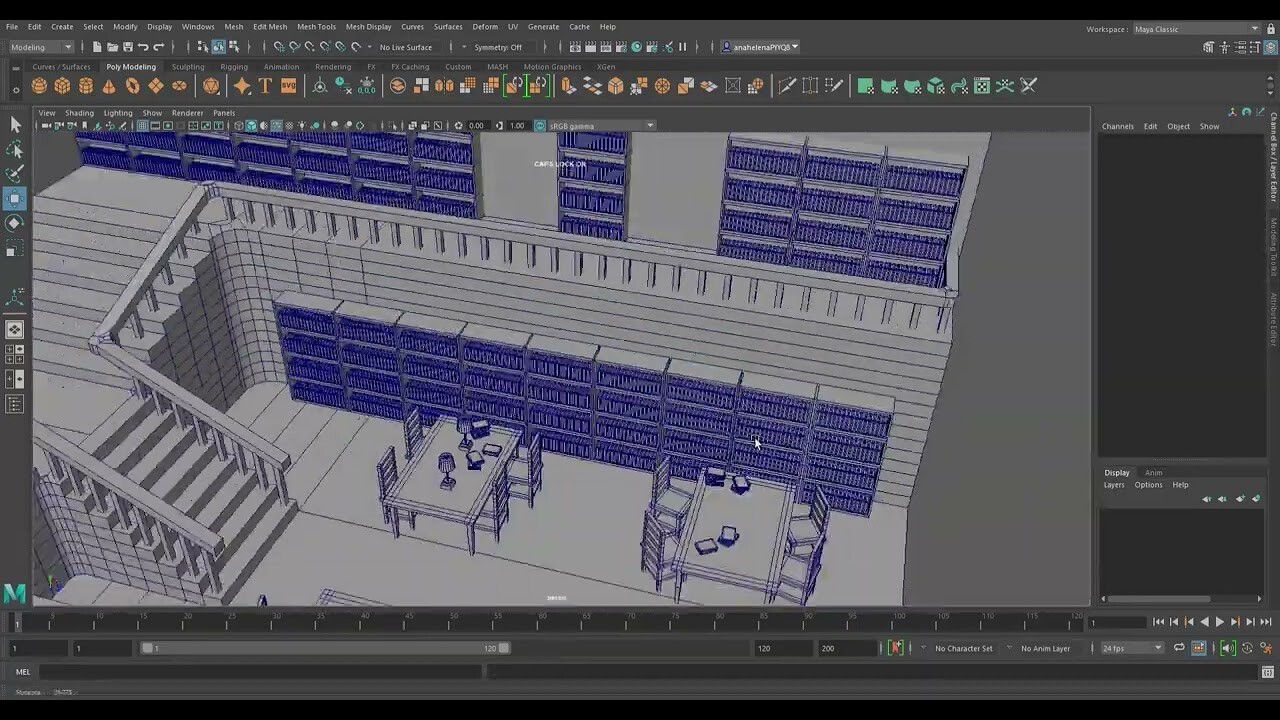 ArtStation - Modeling a 3D library (Timelapse)