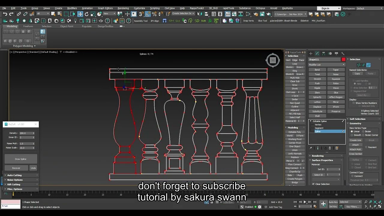 ArtStation - 3ds max next tuto-How to create Baluster with lathe or loft and boolean