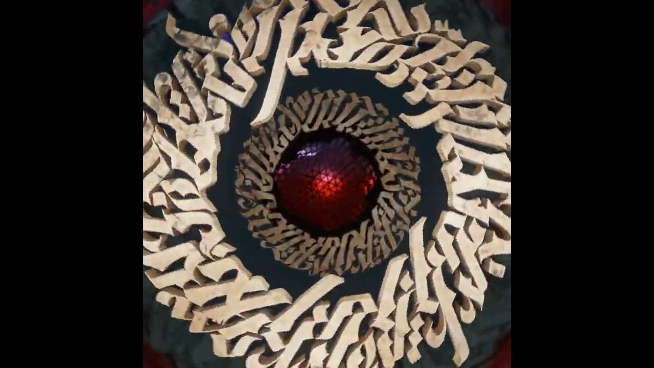 ArtStation - Animation of a calligraphic font