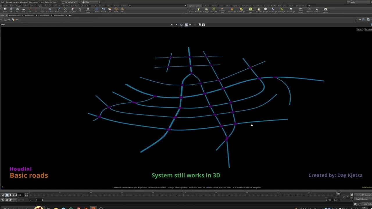 ArtStation - Houdini basic road system rnd