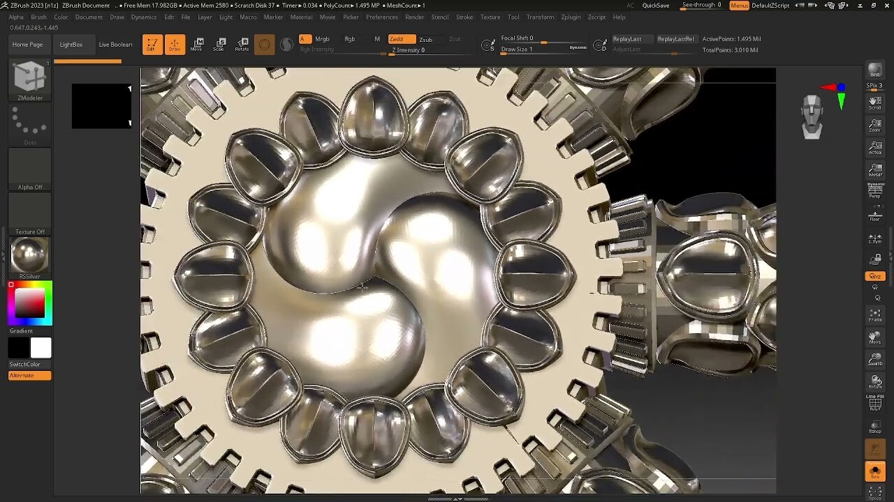 ArtStation - circle samsara pendant. zbrush. 3d model