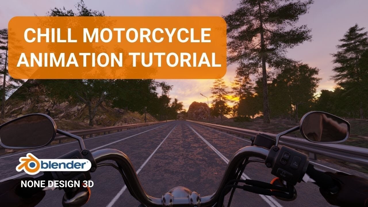 ArtStation - CHILL MOTORCYCLE RIDE / Cinematic Animation Tutorial / Blender 3.4