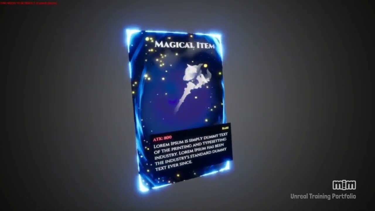 ArtStation - Magical Card UI VFX