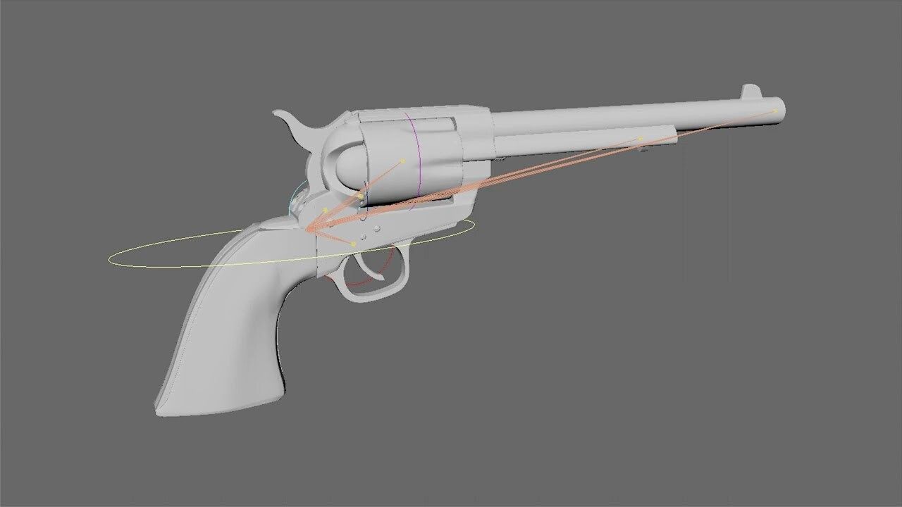 ArtStation - 1873 Colt Single action Army Revolver test animation and ...