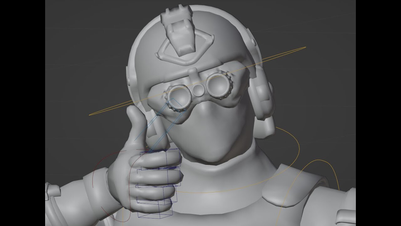 ArtStation - Humanoid Game Rig