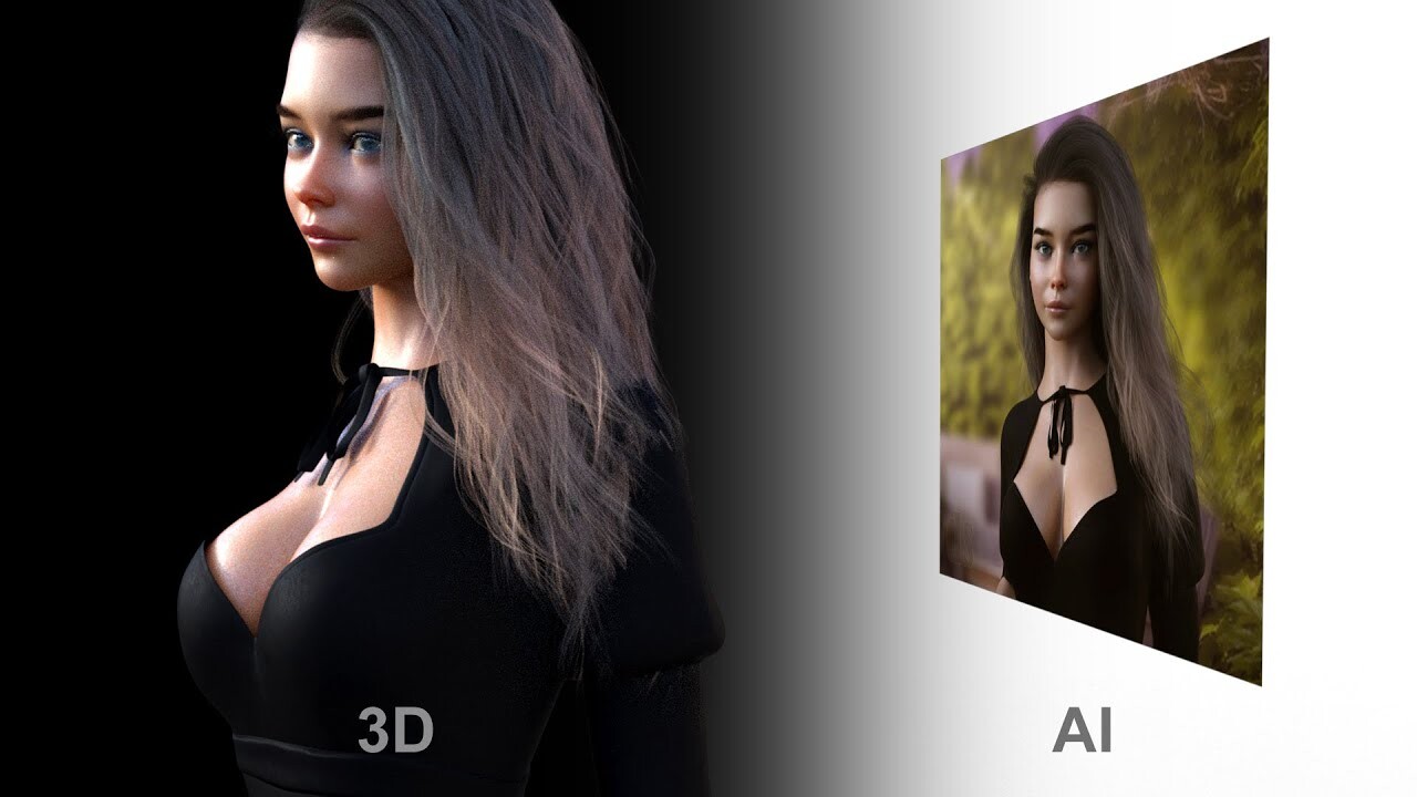 ArtStation - Difference between AI and 3D by SedesDiS