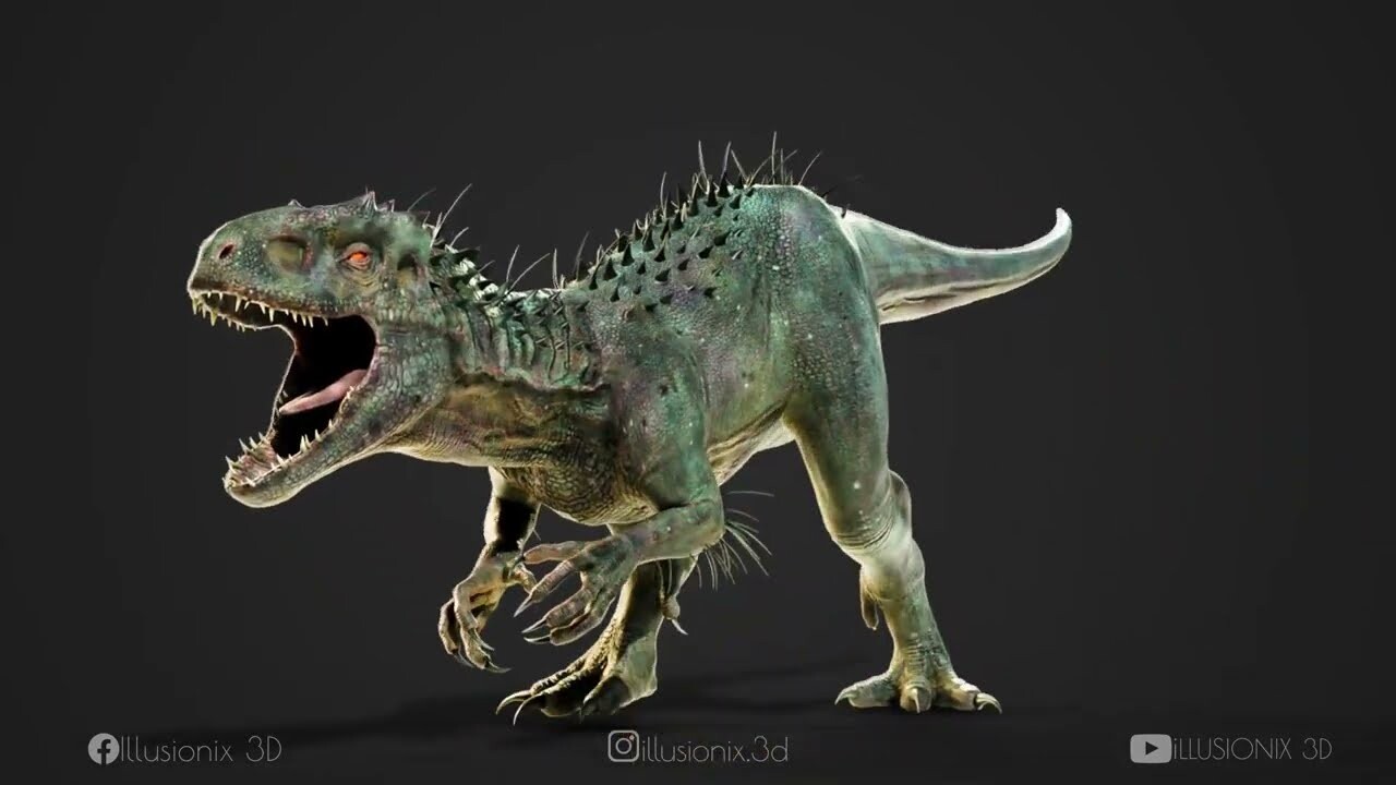 ArtStation - Indominus Rex Walk: Dinosaur Walk Cycle Animation
