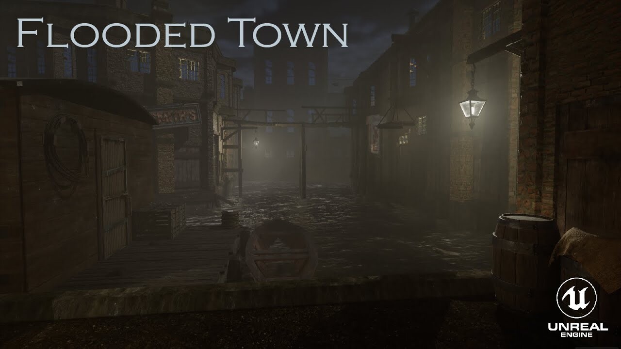 ArtStation - Flooded Town (Environment_Design)