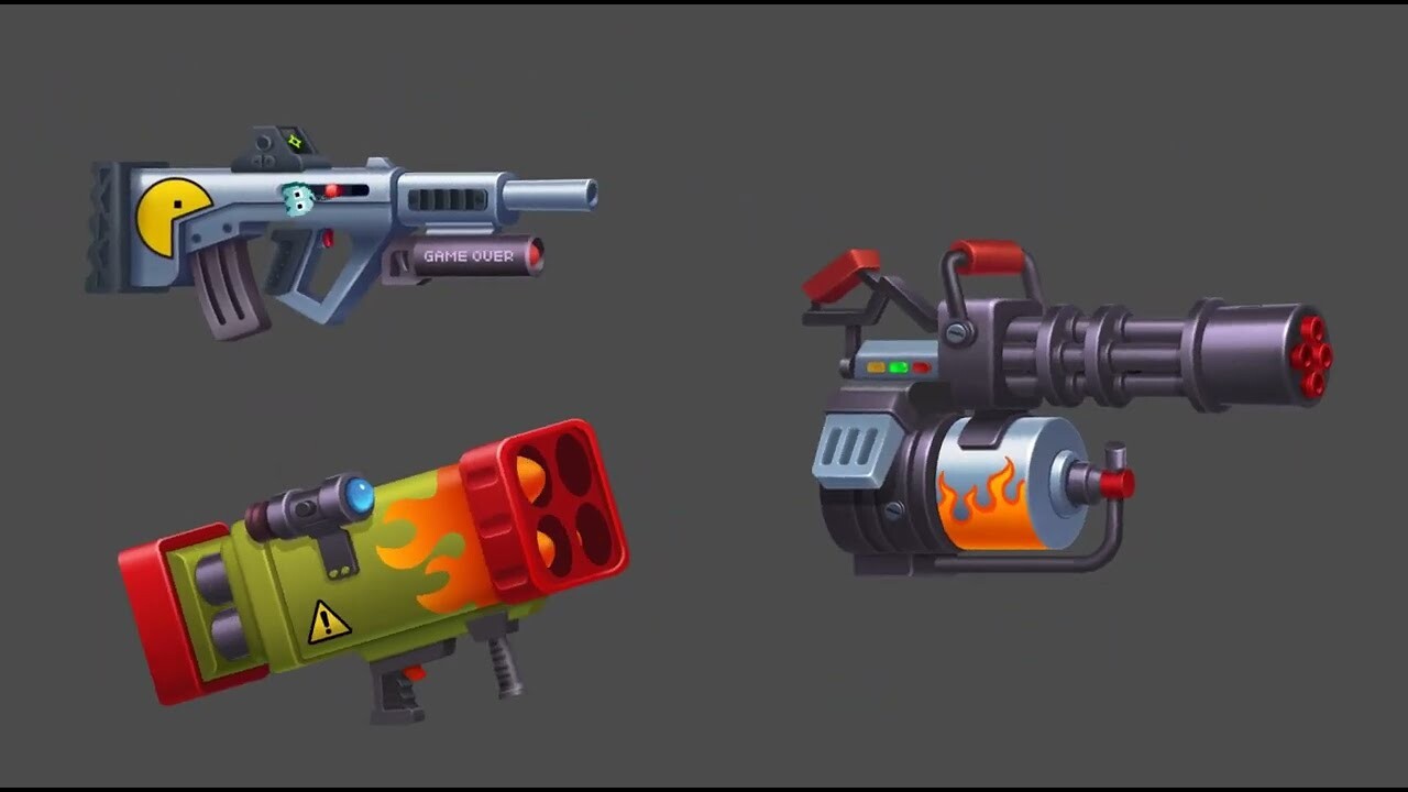 ArtStation - Spine_2d_animation_weapons