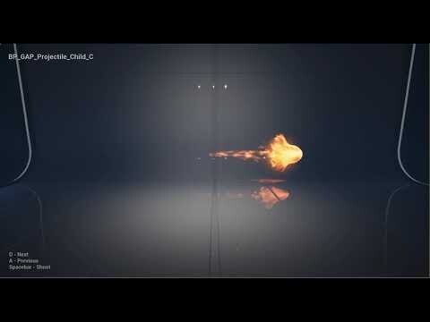 ArtStation - fire ball projectile effect