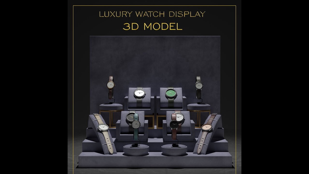 ArtStation - Luxury-Watch-Display-3d model