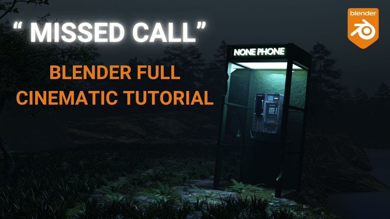 ArtStation - MISSED CALL Cinematic Scene Full TUTORIAL / Blender 3.6