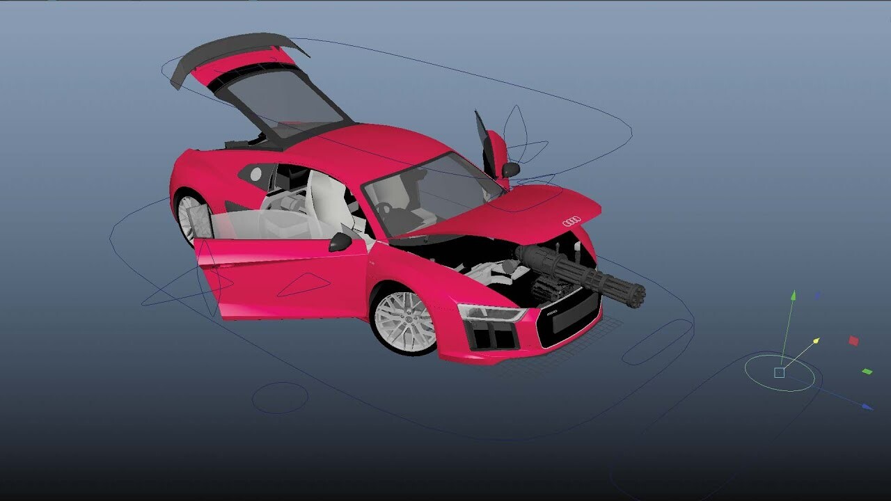 ArtStation - Car Rig in Autodesk Maya | Showreel Showcase