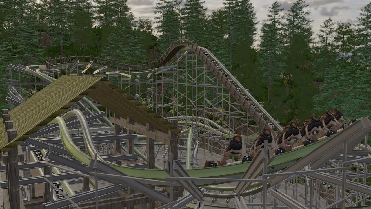 ArtStation - RMC Wild Moose Coaster Kit - Blender Animation
