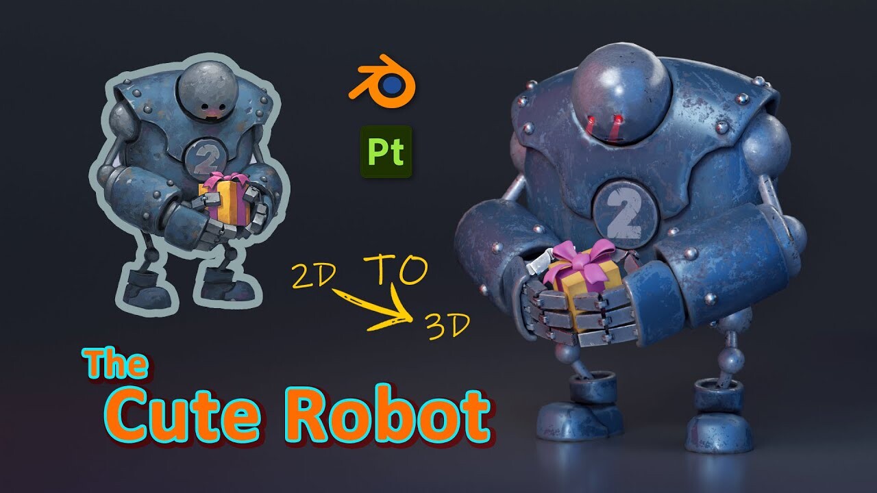 ArtStation - The cute robot