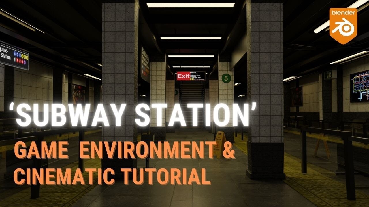 ArtStation - SUBWAY STATION Game Environment & Cinematic Tutorial ...