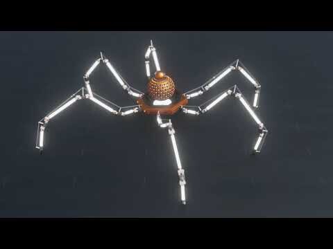 ArtStation - 3D Modeling+rig+animation_Spider-robot_si-fi