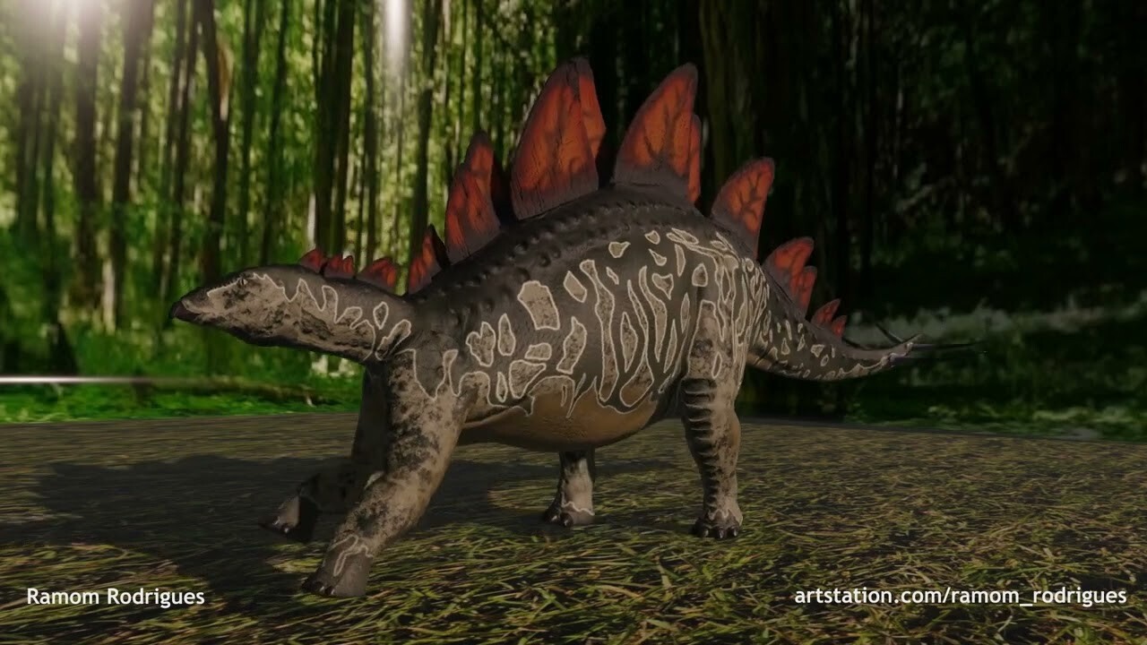 ArtStation - Stegosaurus animation cycles