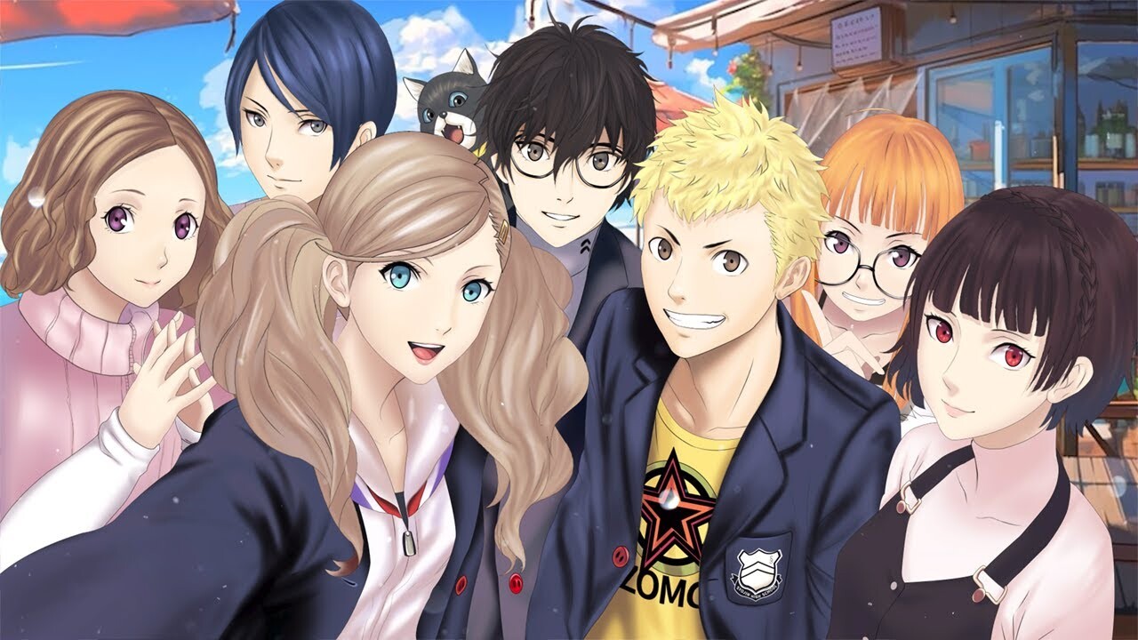 ArtStation - [ Persona 5 ] join the selfie together ! - handpainted video