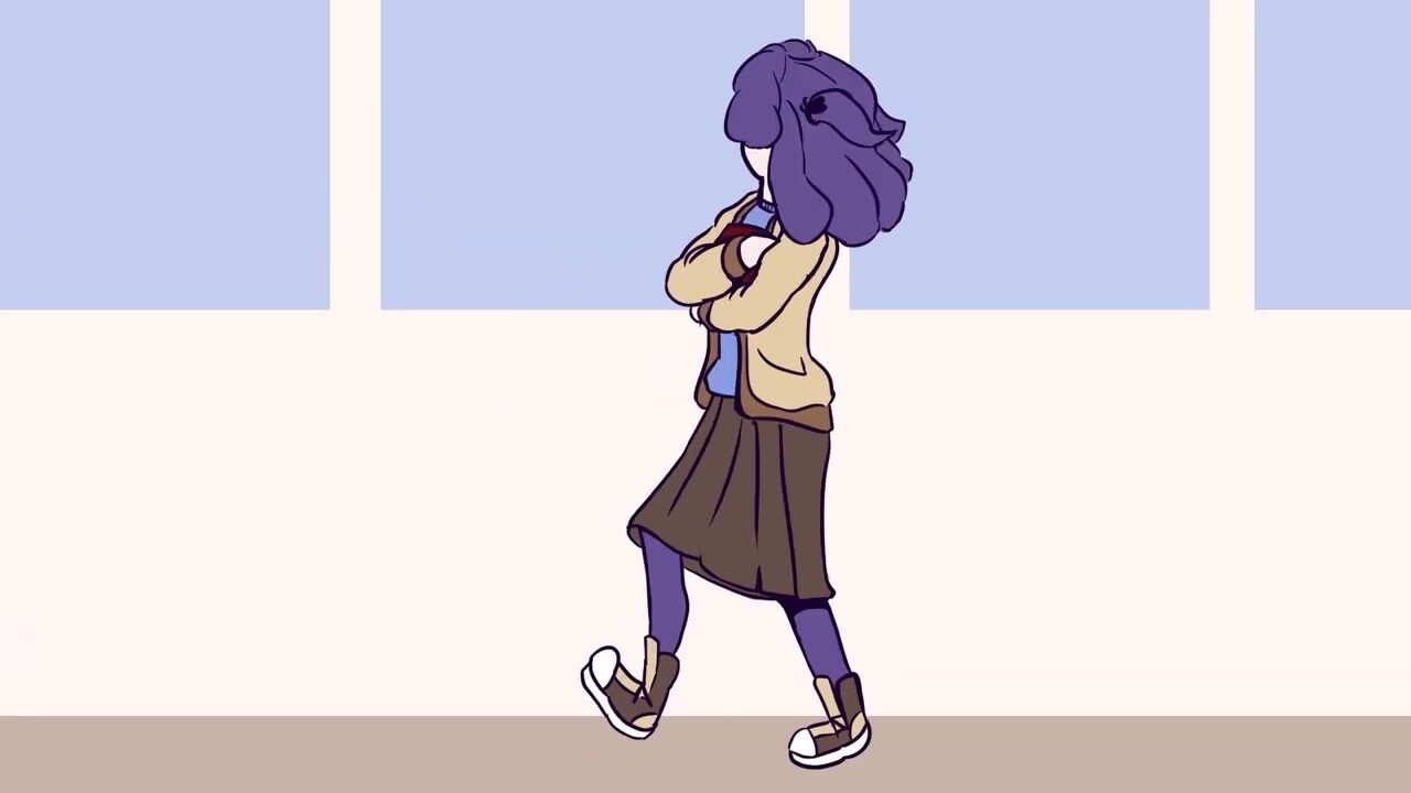 ArtStation - Shy Kate Walk Cycle (Animation Practice)