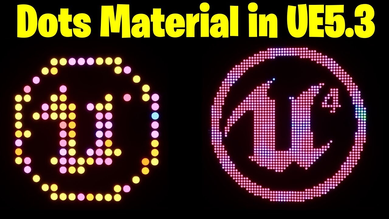 ArtStation - Dots Material in UE5.3 Tutorial | Download Files