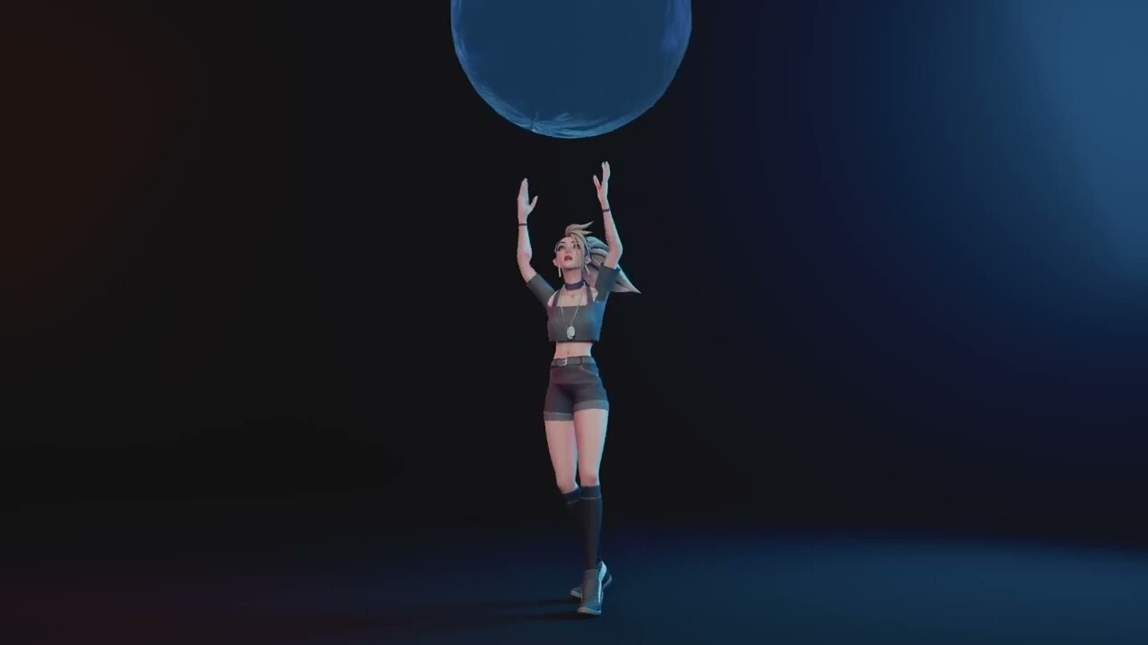 ArtStation - Akali 3D Animation Wizard