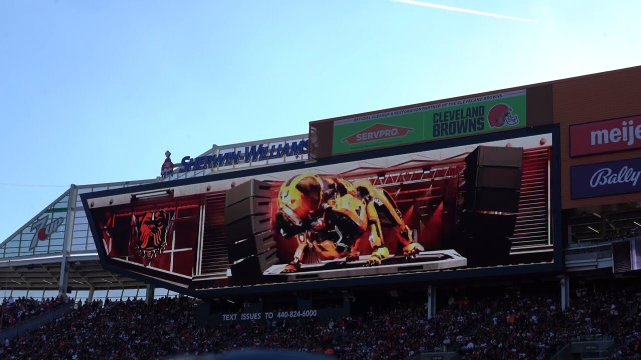 ArtStation - NFL 3D Billboard for Cleveland Browns