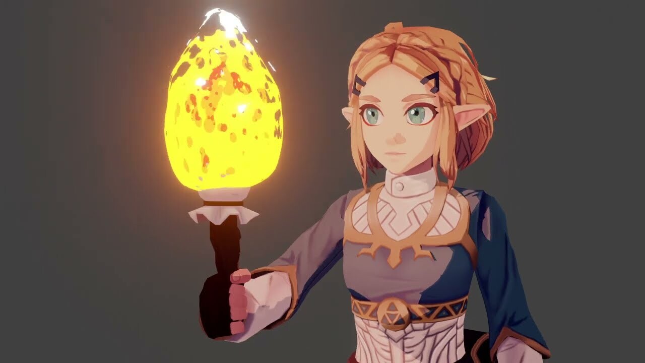 ArtStation - 3D Animation - Walk Cycle - Zelda