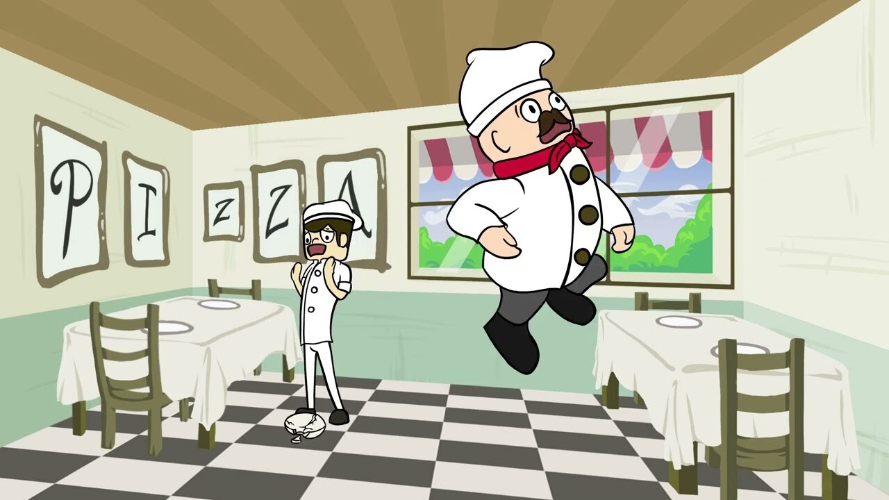 ArtStation - 2D Animation Character Interaction of Head Chef and Assistant