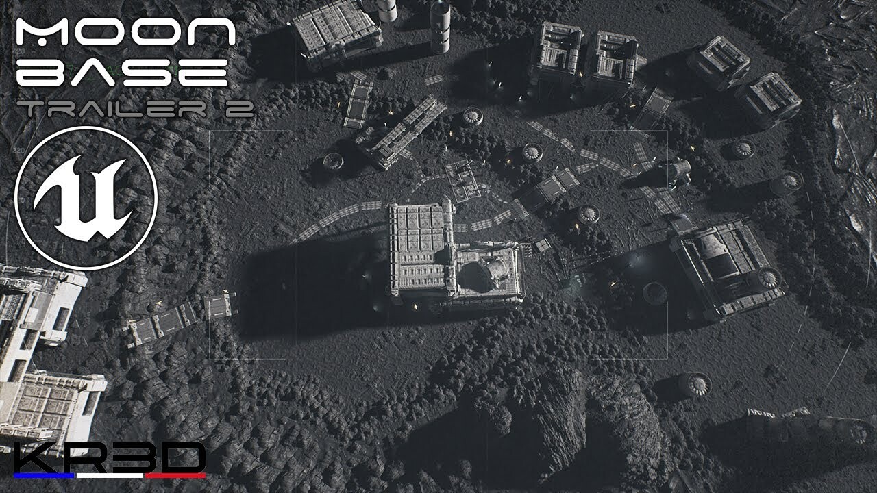 ArtStation - Sci-Fi Moon Base