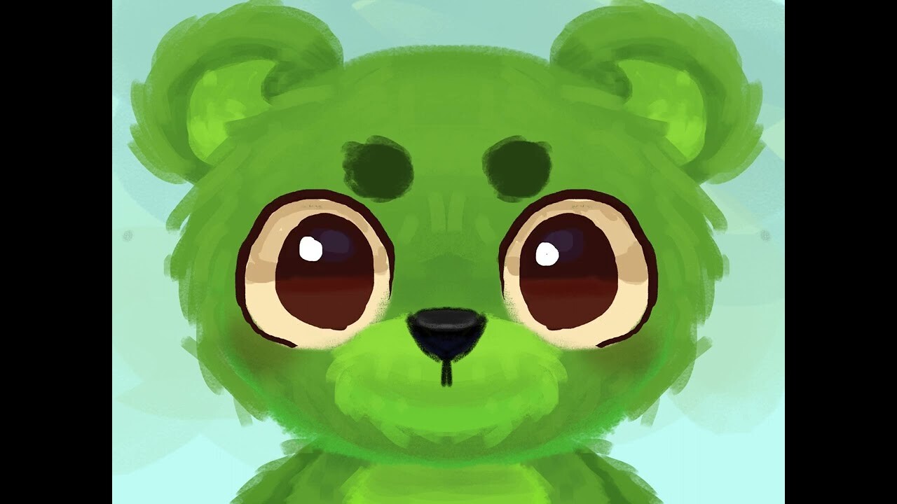 ArtStation - bear blinking animation