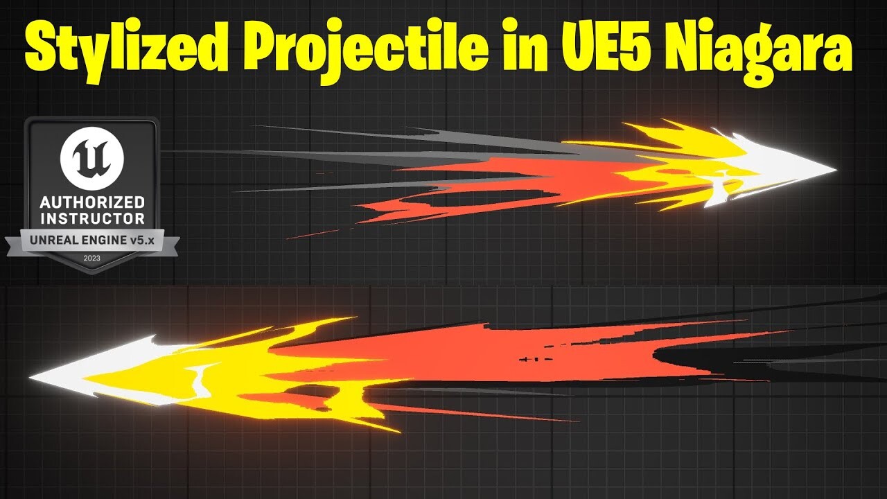 ArtStation - Stylized Projectile in UE5.3 Niagara Tutorial | Download Files
