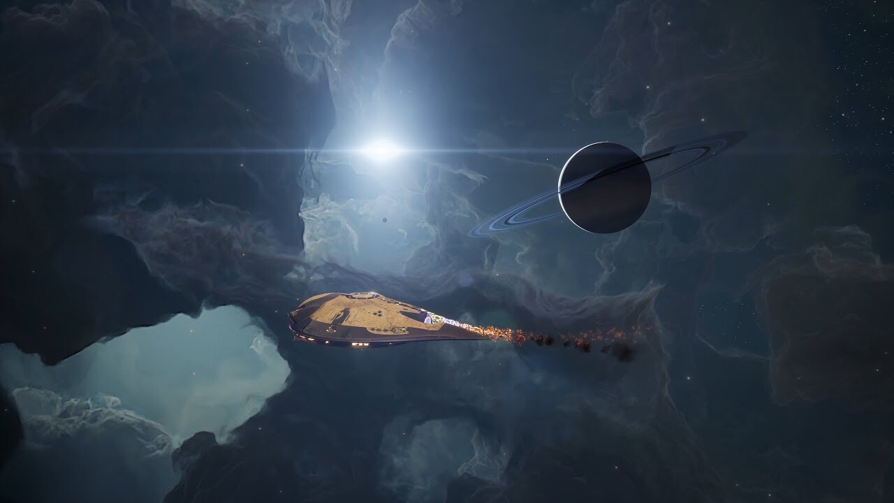 ArtStation - Environment art: Spaceship and space