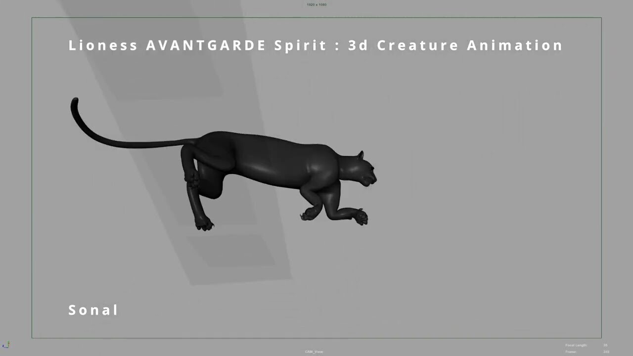 ArtStation - Lioness Avantgarde 3d Creature Animation 🪷😈🪷😇🪷