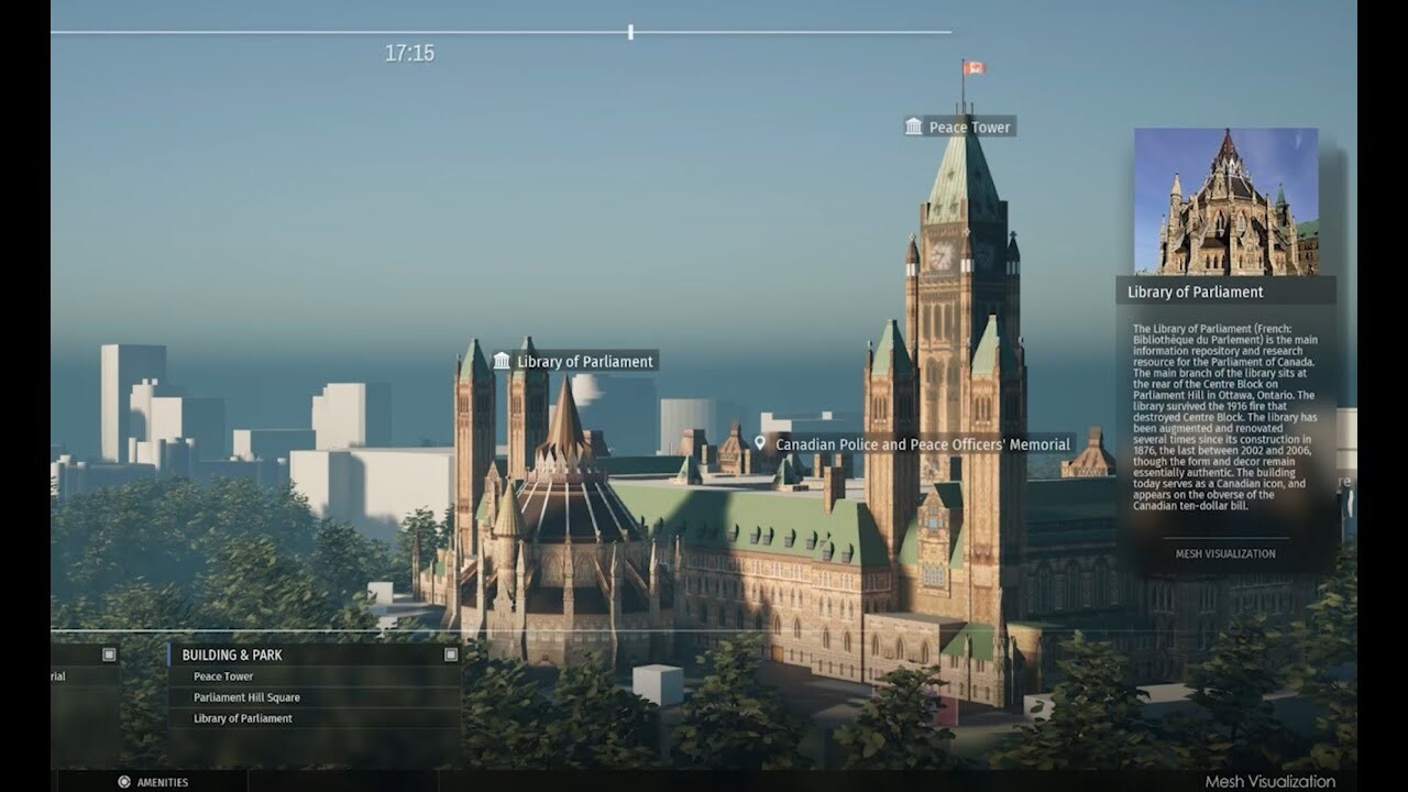 ArtStation - Interactive 3D Visualization Ottawa Parliement Hall